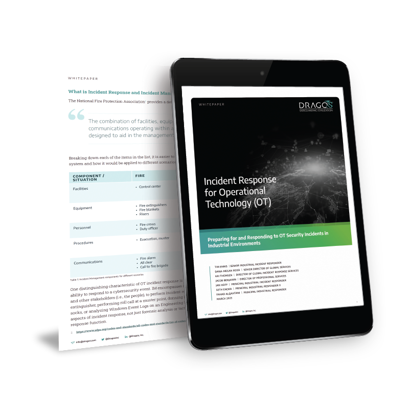 Whitepaper: Incident Response for Operational Technology